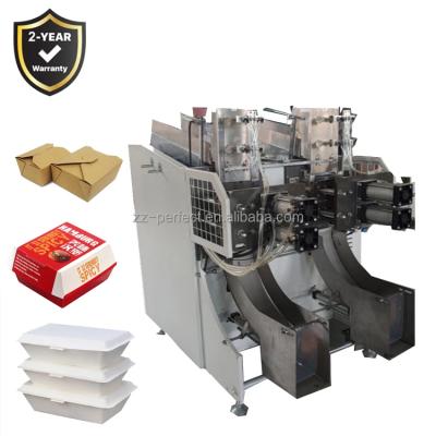 China High Speed Paper Lunch Box Machine with 380V Power Source and 0.5Mpa Air Requirement for sale