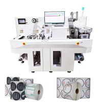 China CCD Tracking System Smart High Speed 12m/min 8 Heads Digital Label Die Cutter Multi-functional Label Sticker Die Cutting Machine for sale
