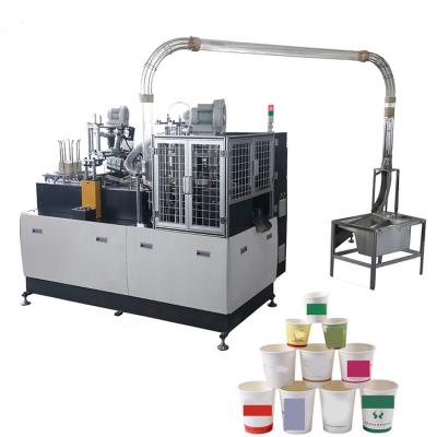 China 14oz 16 oz high speed one plate carton paper cup making machine for sale