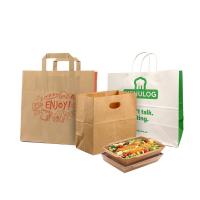 China 30-180 Pcs/Min Khaki Paper Bag Manufacturing Machine With Handles for sale