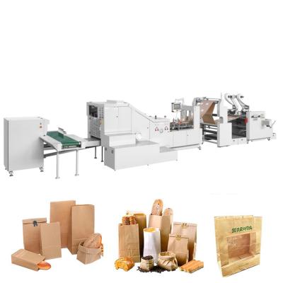 China CE Fully Automatic Khaki Paper Bags Machinery 60gsm Paper Courier Bag Making Machine for sale