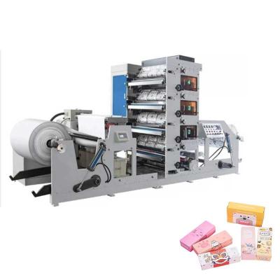 China 4 Colors Stack Paper Cup Flexo Printing Machine 850mm Width for sale