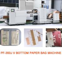 China Automatic 30-80gsm Kraft Food Paper Bag Making Machine With Printer for sale