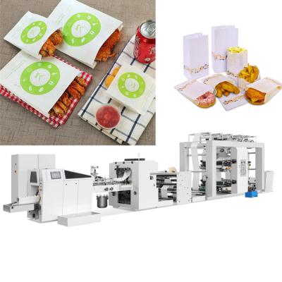 China 26kw PLC Automtic Small Paper Bag Manufacturing Unit 175mm-715mm Cutting Length for sale