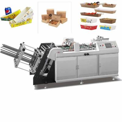 China 80-120pcs/Min Corrugated Paper Lunch Box Machine For Burger Box for sale