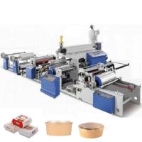 China Electrical Heating Paper PE Coating Machine 330kg/H Extrusion Lamination Plant for sale