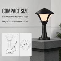 China Outdoor LED Garden Lights 12W Garden Pillar Light IP65 Waterproof For Garden Yard Landscape Lighting for sale