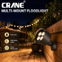 China Modern Outdoor LED Spotlight with Adjustable Bracket 4 Light Beam for Garden Facade Lighting for sale