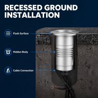 China Outdoor Recessed Ground Light
Stainless Steel Cover Waterproof
For Garden Pathway Commercial Projects for sale