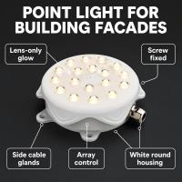 China DMX512 Addressable LED Pixel Lights DC24V RGBW Pixel Dot Light for Wall Building Lighting for sale