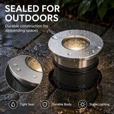 China MA42 3W Architectural LED Recessed In Ground Uplight IP68 Waterproof Impact Resistant for sale