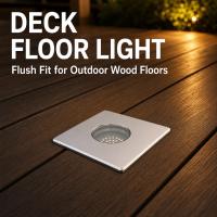 China Square Trim Architectural Recessed LED Inground Lights IP68 3W for Pavers Hardscaping for sale