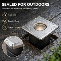 China Square Trim Architectural Recessed LED Inground Lights IP68 3W for Pavers Hardscaping for sale