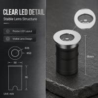 China MA50 Heavy Duty LED Inground Lights 5W CREE COB Inground Spotlights For Garden Pathways for sale