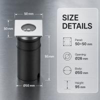 China Square Stainless Steel 5W CREE LED Inground Lights Recessed For Outdoor Architectural for sale