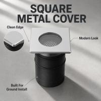 China MA65 Square Bezel 8W LED Paver Light IP68 Waterproof Outdoor Ground Fixture for Hardscape Accent for sale
