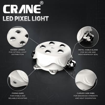 China Outdoor Programmable LED Pixel Point Light WS2811 IC RGB Color Changing IP65 for Exterior Wall for sale
