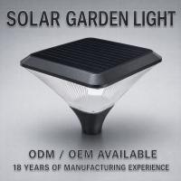 China Modern Square Solar Garden Lights Warm White 30W 50W Pole Mount Weather Resistant for sale