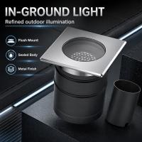 China MA80 Recessed Underground Light 12W Square CREE COB LED Paver Accent Fixture IP68 Waterproof for sale