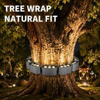 China Modular Link Chain LED Tree Wrap Light Adjustable Length RGB RGBW Landscape Trunk Lamp for sale
