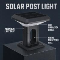 China Low Power 5W OSRAM 2835 LED Solar Post Top Lights UV Resistant With Aluminum Housing for sale