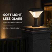 China Diamond Textured Square 5W Solar Post Cap Light For Residential Courtyard Boundary Pillar Decor for sale