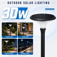 China European Style Aluminum Solar Garden Street Light Round Diamond Shape Lower Consumption for sale