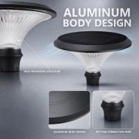 China European Style Aluminum Solar Garden Street Light Round Diamond Shape Lower Consumption for sale