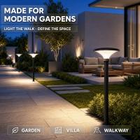 China European Style Aluminum Solar Garden Street Light Round Diamond Shape Lower Consumption for sale
