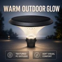 China European Style Aluminum Solar Garden Street Light Round Diamond Shape Lower Consumption for sale