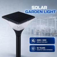 China Automatic Control Solar LED Post Top Light With Ribbed Diffuser For Campuses Hotels Resorts for sale