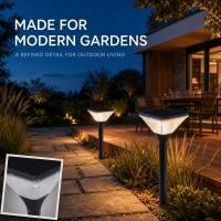 China Automatic Control Solar LED Post Top Light With Ribbed Diffuser For Campuses Hotels Resorts for sale