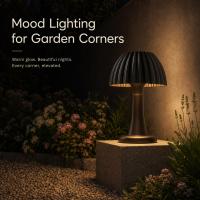 China Outdoor LED Bollard Light 12W IP65 Mushroom Garden Pillar Lamp 3000K for Patio Pathway for sale