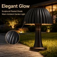 China Outdoor LED Bollard Light 12W IP65 Mushroom Garden Pillar Lamp 3000K for Patio Pathway for sale