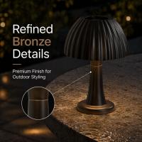 China Outdoor LED Bollard Light 12W IP65 Mushroom Garden Pillar Lamp 3000K for Patio Pathway for sale