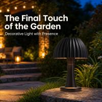 China Outdoor LED Bollard Light 12W IP65 Mushroom Garden Pillar Lamp 3000K for Patio Pathway for sale