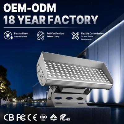 China IP67 Waterproof LED Flood Light Anti‑glare Shield Aluminum Body RGBW DMX512 Control for Municipal Architectural Lighting for sale