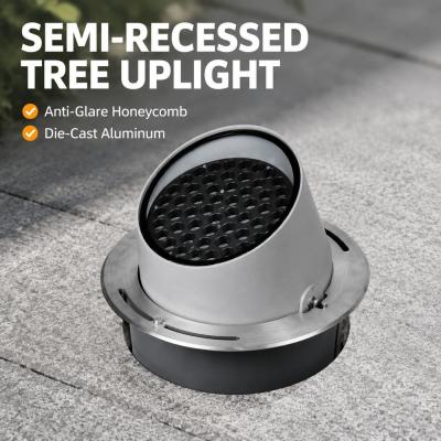 China Semi Recessed LED Inground Tree Uplight DMX512 RGBW IP65 DC24V Landscape Tree Lighting for sale