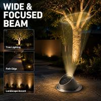 China Semi Recessed LED Inground Tree Uplight DMX512 RGBW IP65 DC24V Landscape Tree Lighting for sale