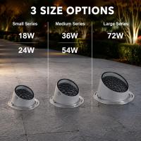 China Semi Recessed LED Inground Tree Uplight DMX512 RGBW IP65 DC24V Landscape Tree Lighting for sale