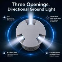 China Outdoor Landscape 3W In Ground Garden Lights Weather Resistant Recessed Walkway Lights for sale
