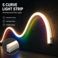 China 5x13mm Half Round Front Emitting Silicone LED Strip For Building Outline Decoration for sale