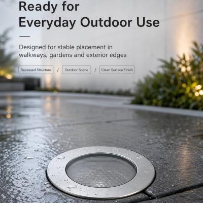 China 15W-18W Recessed Outdoor LED Well Light IP68 304 Stainless Steel Uplight for Facades & Trees for sale