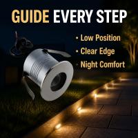 China 3W In Ground Led Lights Anti UV LED Step Lights Customizable Color Temp For Park Green Belt for sale