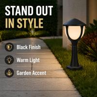 China Outdoor LED Garden Lights 12W IP65 Garden Post Lamp CCT 2700K-6500K for Landscape Lighting for sale