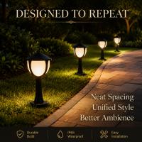 China Outdoor LED Garden Lights 12W IP65 Garden Post Lamp CCT 2700K-6500K for Landscape Lighting for sale