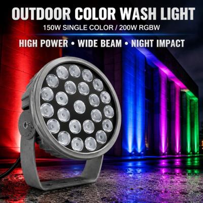 China DMX512 RGBW Outdoor LED Flood Light IP65 Waterproof Adjustable Spotlight for Landscape & Facade Lighting for sale