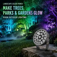 China DMX512 RGBW Outdoor LED Flood Light IP65 Waterproof Adjustable Spotlight for Landscape & Facade Lighting for sale
