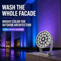 China DMX512 RGBW Outdoor LED Flood Light IP65 Waterproof Adjustable Spotlight for Landscape & Facade Lighting for sale