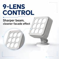 China Narrow Beam 27W LED Flood Lights IP67 High Brightness Color Changing  4000K CCT for Facade Lighting for sale